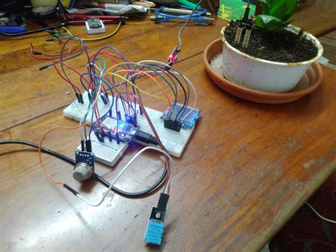 IOT Plant Monitoring With Live Dashboard And Display LCD Devpost
