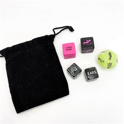 Adult Sex Dice Set 5 Pieces Eccentric Playroom Essentials