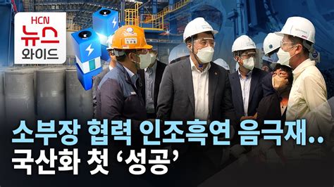 소부장 협력모델 인조흑연 음극재 국산화 첫 성공hcn경북방송 Youtube
