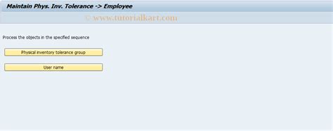 OMJ2 SAP Tcode Maintain Phys Invoice Tolrnce Employee