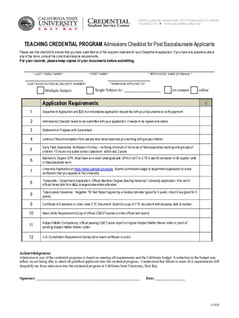 Fillable Online How To Apply To The Teaching Credential Program Fax Email Print Pdffiller