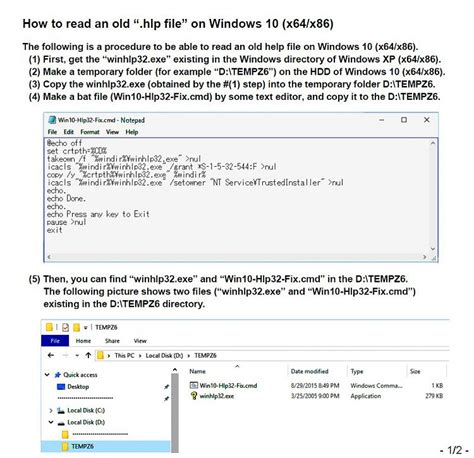 Cant Read Older Hlp Files On Windows 10 Solved Page 2 Windows 10