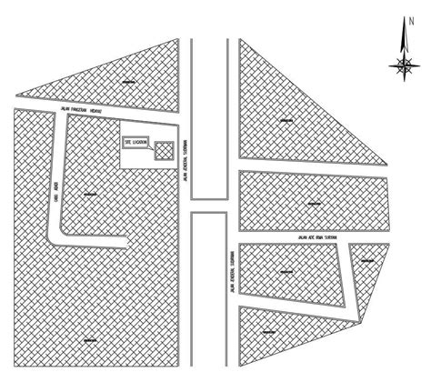 Satellite Site Location Details In Autocad Dwg File Cadbull