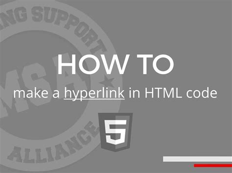 How To Make A Hyperlink In Html Code Ppt