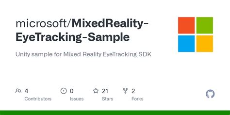 Github Microsoft Mixedreality Eyetracking Sample Unity Sample For Mixed Reality Eyetracking Sdk