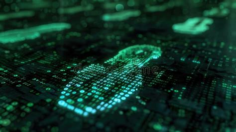 Cybersecurity Digital Footprints Made Of Binary Code Stock Image Image Of Network Privacy