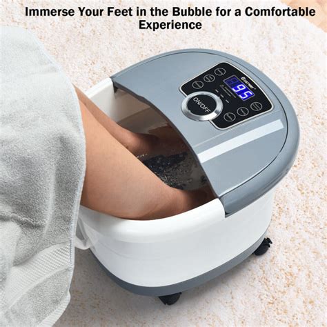 Shiatsu Portable Heated Electric Foot Spa Bath Roller Motorized