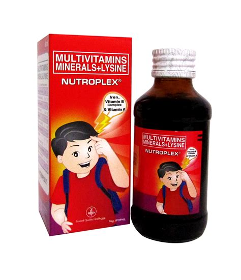 Nutroplex Multivitamins W Lysine Syrup 60ml St Joseph Drug Online