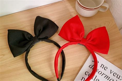 파티·이벤트용품 왕리본 키키 공단 머리띠 파티 이벤트 코스프레 헤어밴드 2컬러 오늘의집 쇼핑