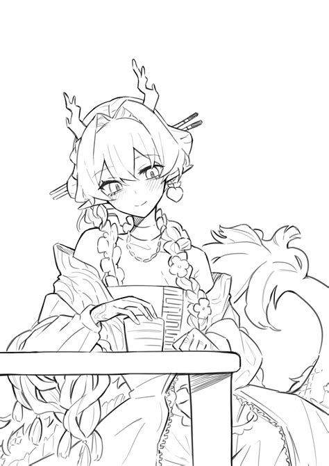 Shu And Shu Arknights Drawn By Ahti Danbooru