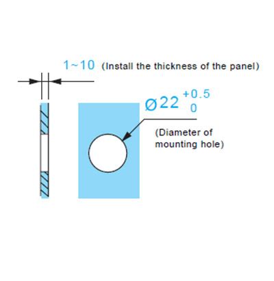 Self Locking Led Push Button Switch Convex Head Button 22m Yueqing Winston Electric Co Ltd