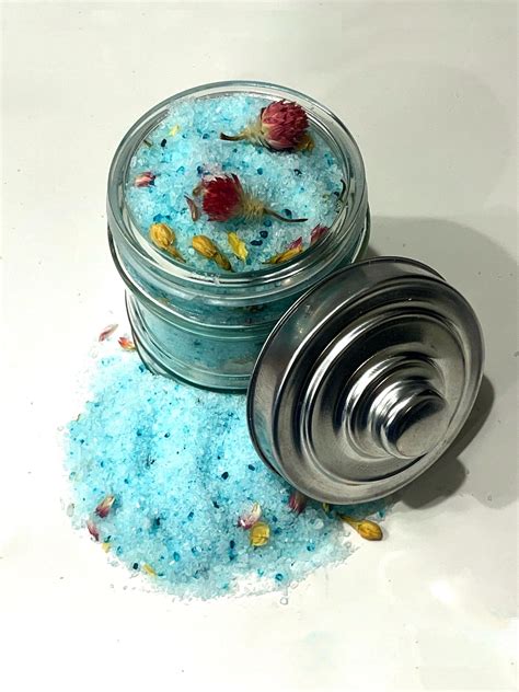 Dead Sea And Epsom Bath Salts In Jasmine And Vanilla 8oz Jar Natural