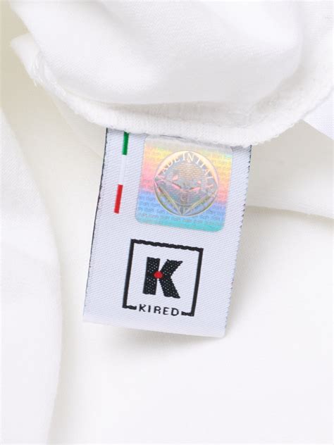 Kiton Kired Kiss White Exclusive Crepe Cotton Short Sleeve T Shirt