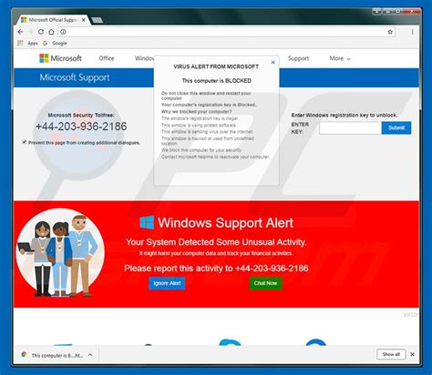 your registration key is blocked pop up scam removal and recovery