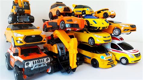 헬로카봇 또봇 구급차 포크레인 택시 스포츠카 장난감자동차 변신놀이 Carbot Tobot Car Toys