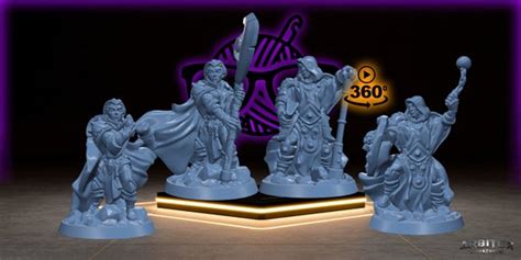 Cleric Male And Female Arbiter Life Domain Miniature For Etsy