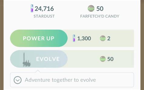 I Cant Seem To Evolve My Farfetchd R TheSilphRoad