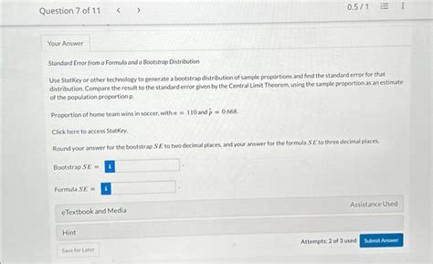 solved standard error from a formula and a bootstrap