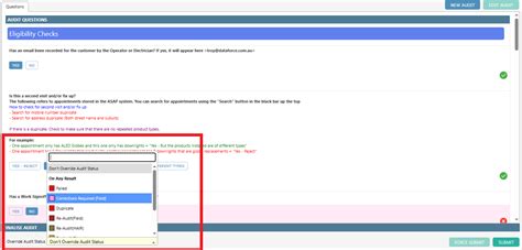 Corrections Required In Audit Dataforce Documentation
