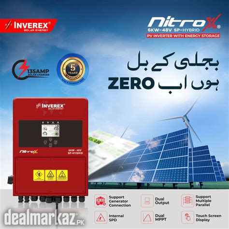 Nitrox 6kw Hybrid Solar Inverter Inverex Brand Ip65 200893