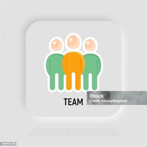 팀 플랫 아이콘입니다 리더와 사람들의 그룹입니다 현대 벡터 그림입니다 공동체에 대한 스톡 벡터 아트 및 기타 이미지 공동체 기업 문화 기업 비즈니스 Istock