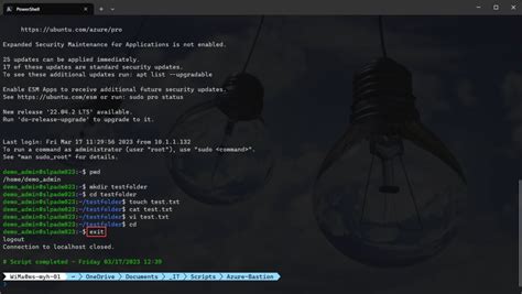 Connecting To An Azure Linux Vm Using An Azure Powershell Script And Native Client Via Azure