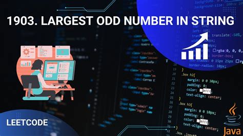1903 largest odd number in string leetcode java youtube