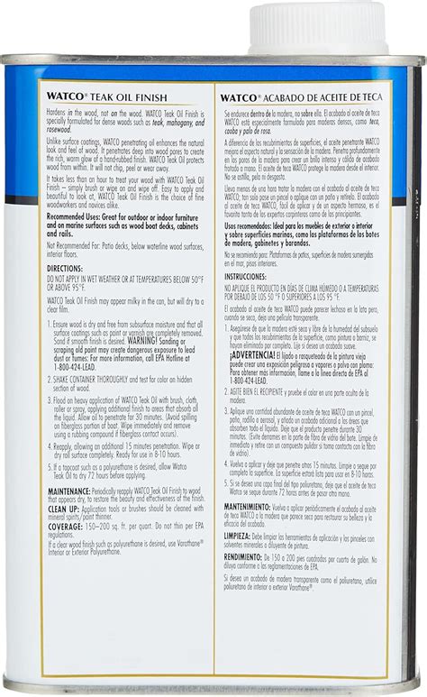 Watco Teak Oil Finish 32 Oz Shopsavvy