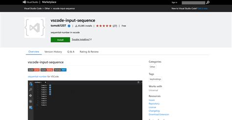 Visual Studio Codeで連番を入力する拡張機能「vscode Input Sequence」 Webrandum