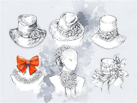 Vintage Fashion Sketch An Elegant Representation Of Vintage Fashion Styles Showcasing History