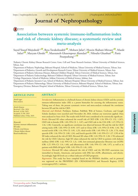Pdf Association Between Systemic Immune Inflammation Index And Risk