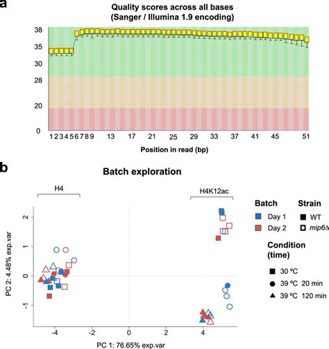 Chip Seq Data Preprocessing A Example Of Base Quality Scores Across