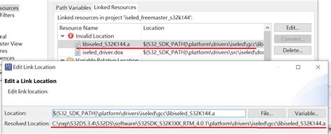 Iseled Sdk 401 Example Show Sdk S32k144sdk400path Is Not Found