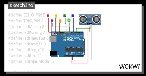 Tugas 4 Deteksi Banjir4 Lampu26 Wokwi Esp32 Stm32 Arduino Simulator