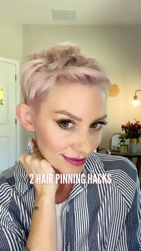 Melissa Smith Over 40 Hair And Makeup On Instagram Trying The Pencil Twist Trend On My Pixie