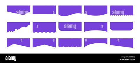 Separator Header For Web Page Design Flat Vector Illustration Set Of Template With Different