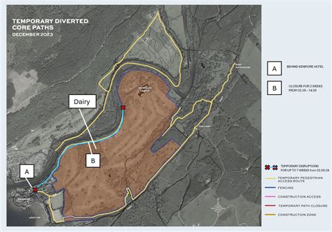 Temporary Path Closures Taymouth Castle