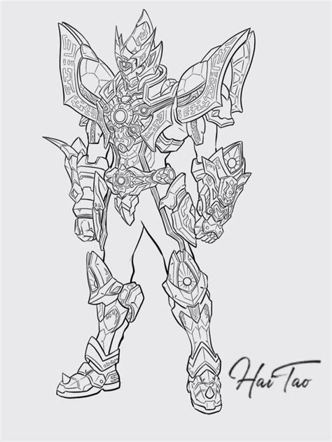 机械战神简笔画（18张） 简笔画图片大全