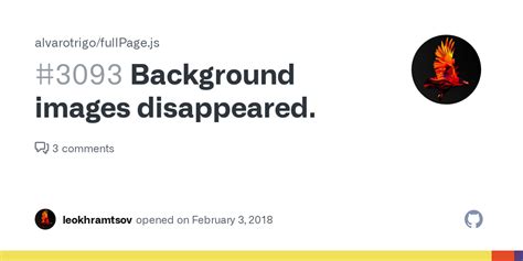 Background Images Disappeared · Issue 3093 · Alvarotrigofullpagejs · Github
