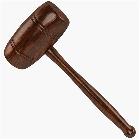 3d Wooden Mallet Model