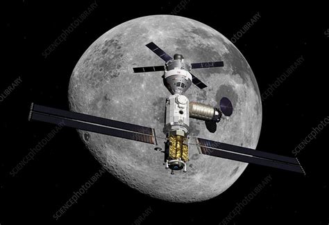 Lunar Orbital Platform Gateway Illustration Stock Image C0454151 Science Photo Library