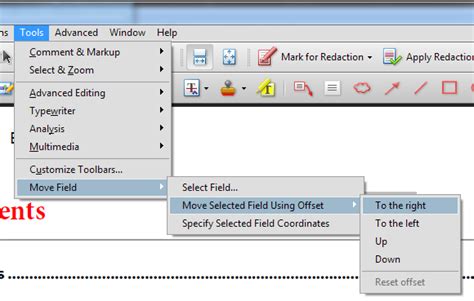 Custom Made Scripts For Adobe® Products Acrobat Move Field