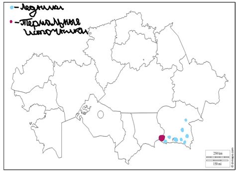 3 Отметьте на контурной карте Казахстана термальные источники ледники Школьные Знания Com