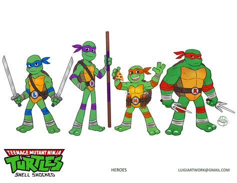 Tmnt Shell Shocked Heroes 1 By Luigil On Deviantart