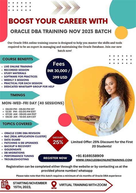 Oradba Online Training And Support On Linkedin Enroll In Our Oracle Dba Online Training Course