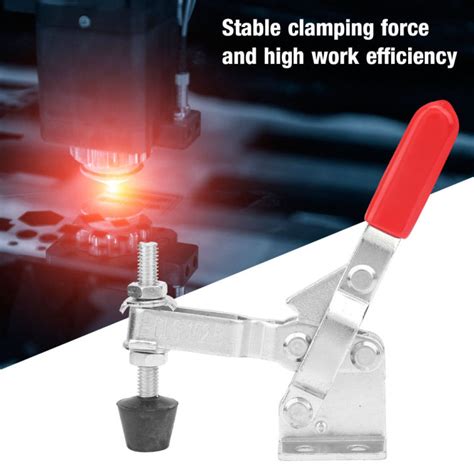 Toggle Clamp Antislip Red Vertical Clamp Stainless Steel B เหมาะสำหรบการตงแคมปแบบคงทของ