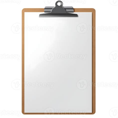 Ai Generated Clipboard With Paper Isolated 38567858 Png