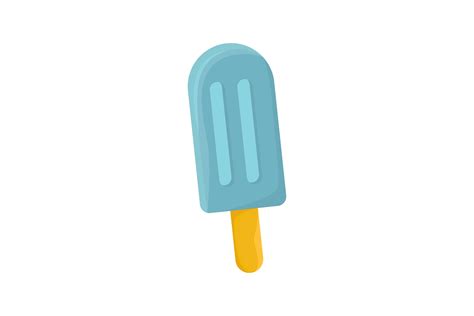 Comic Cold Popsicle On A Stick Vector Il Graphic By Pchvector