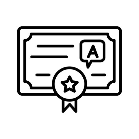 Language Certificate Icon Design 53040172 Vector Art At Vecteezy