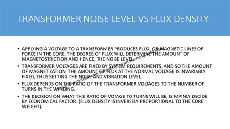 Understanding Transformer Noise And Vibration Pptx